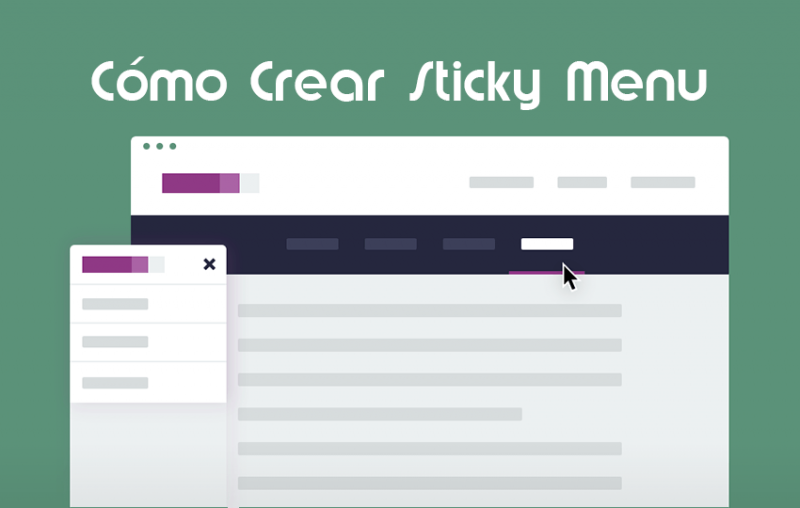 Cómo crear un menú pegajoso (Sticky Menu) - Tu Web Creativa