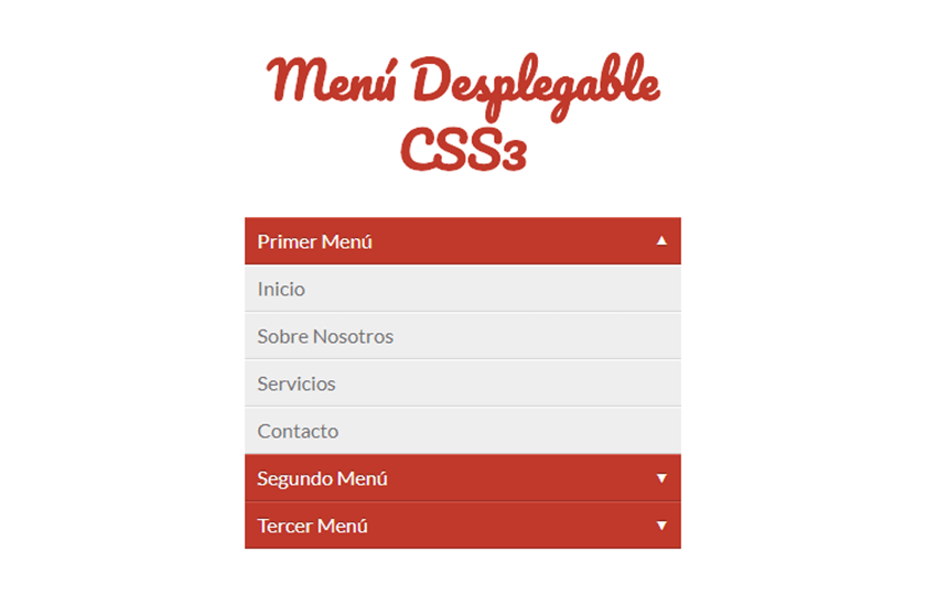 Cómo Crear un Menú Desplegable en CSS3 - Tu Web Creativa