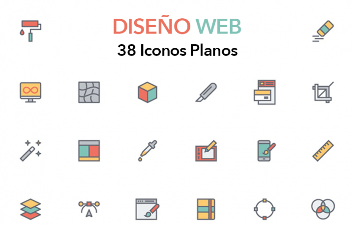38 Iconos Planos gratis para Diseño Web (Flat Icons) - Tu Web Creativa