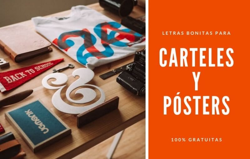 20 LETRAS bonitas para CARTELES y POSTERS ¡GRATIS!